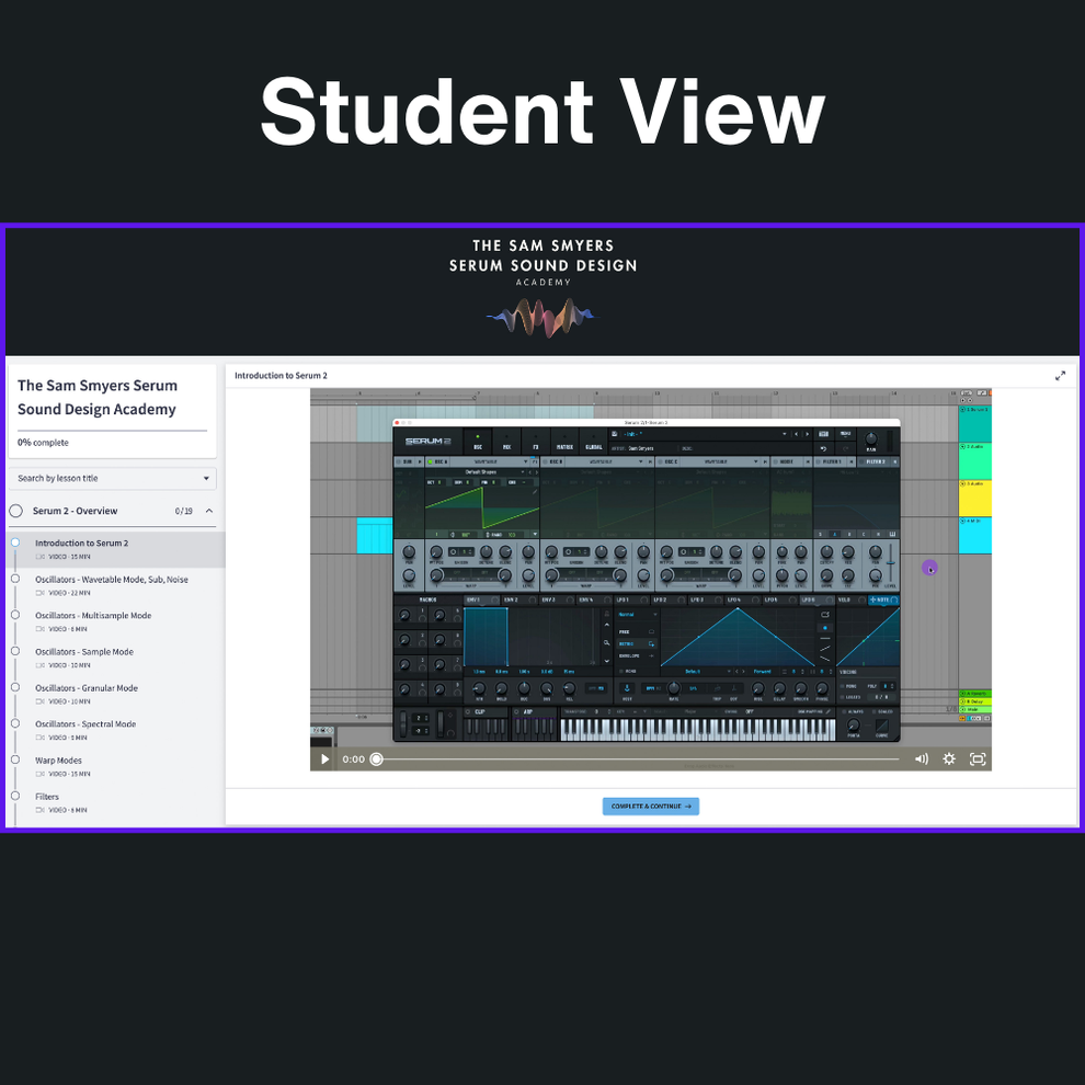 The Sam Smyers Serum Sound Design Academy